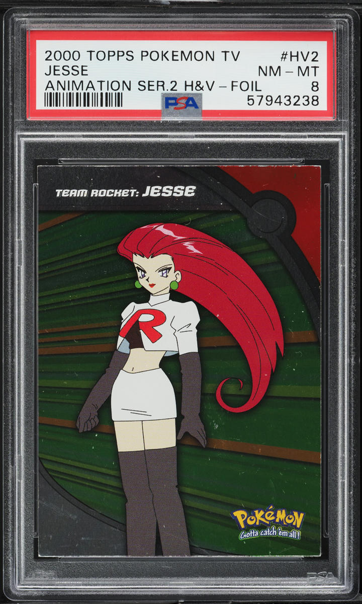 2000 Topps Pokemon TV Animation Series 2 Heroes & Villains Foil Jesse # ...