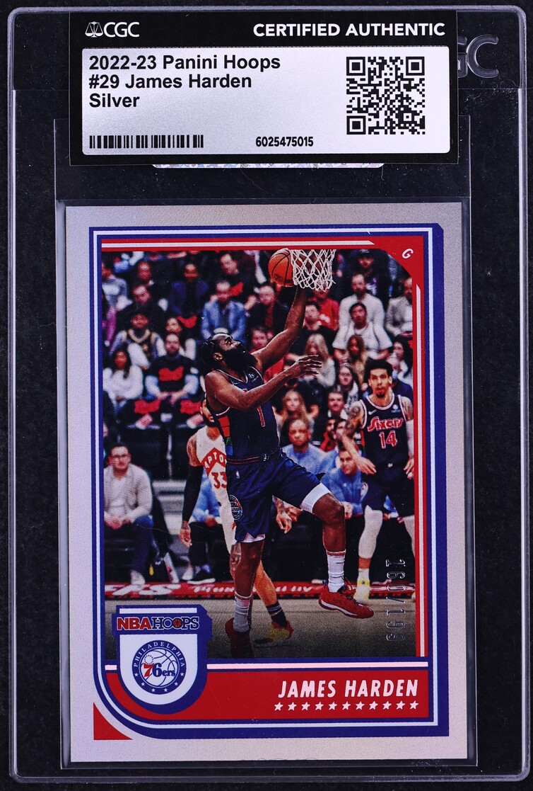 2022 Hoops Silver James Harden #29 CGC AUTH on Fanatics Collect