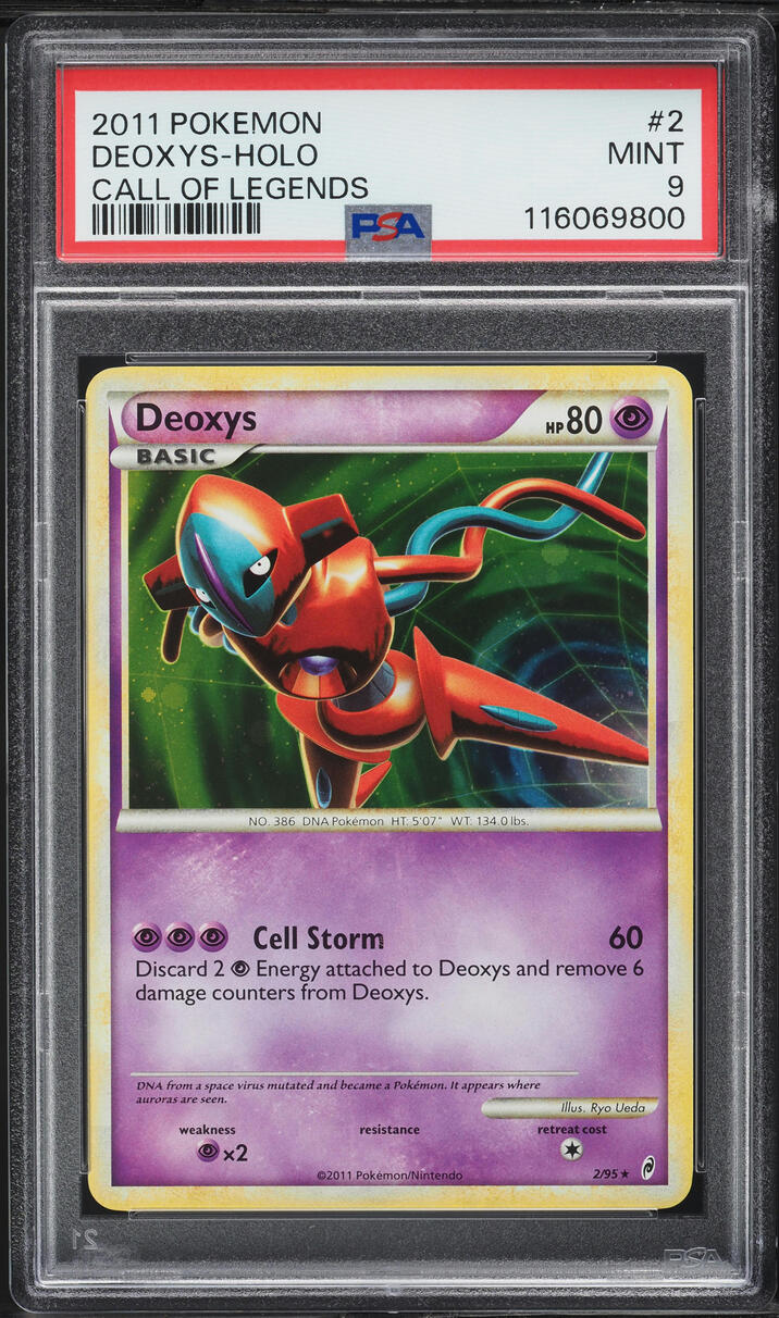 2011 Pokemon Call Of Legends Holo Deoxys #2 PSA 9 MINT on Fanatics Collect