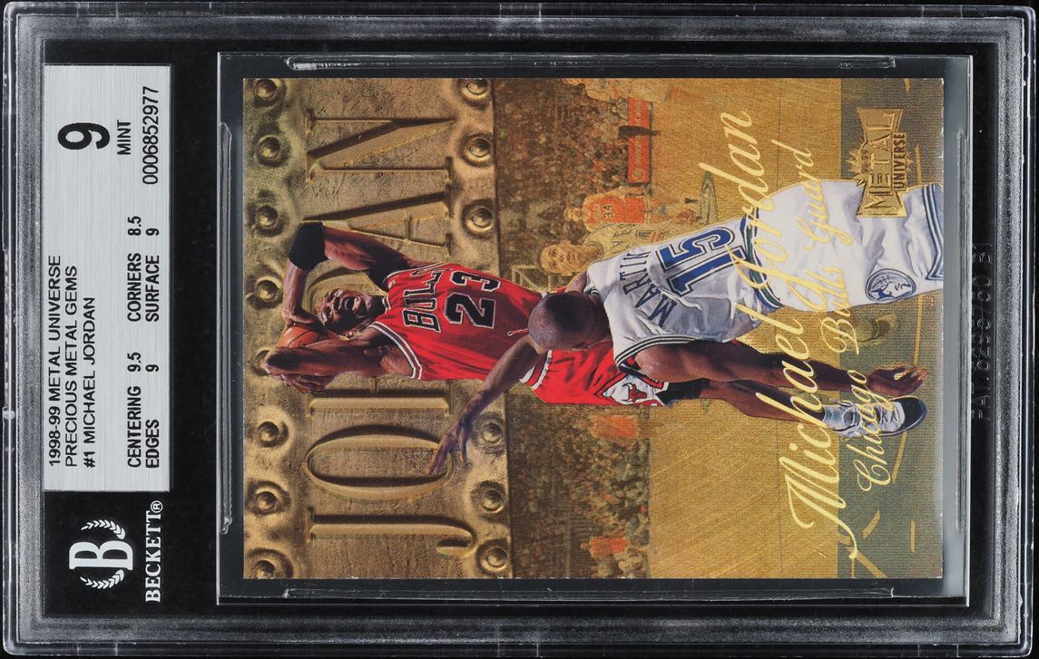 1998 Metal Universe Precious Metal Gems PMG Michael Jordan /50 #1 BGS 9 ...