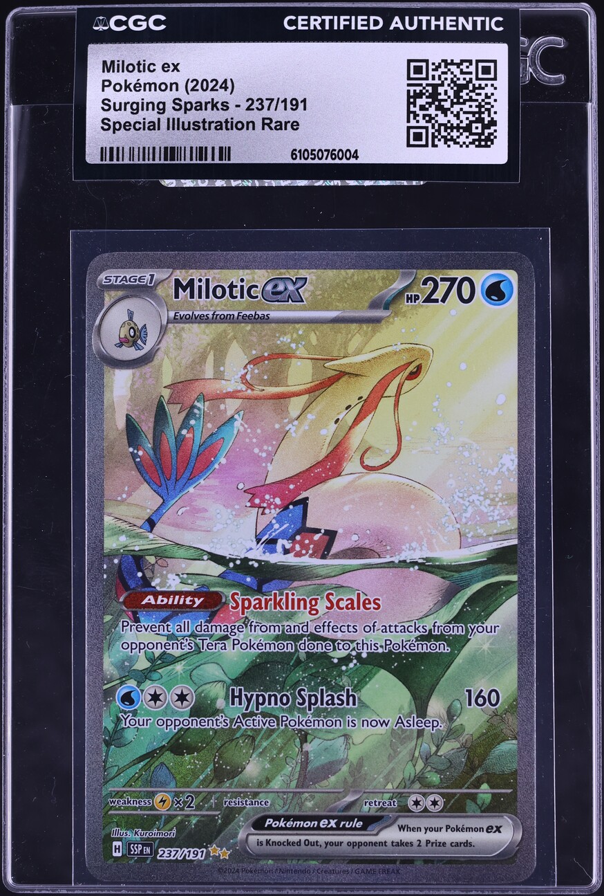 2024 Pokemon Scarlet & Violet Surging Sparks SIR Milotic ex #237 CGC ...
