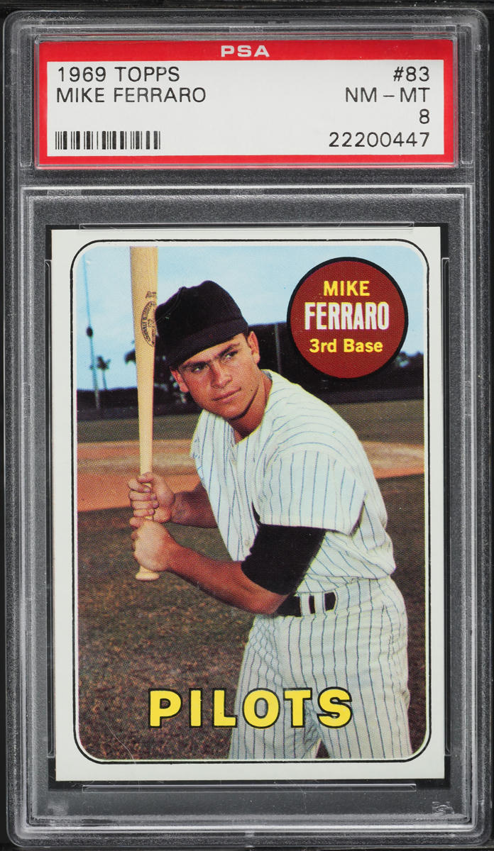1969 Topps Mike Ferraro #83 PSA 8 NM-MT on Fanatics Collect