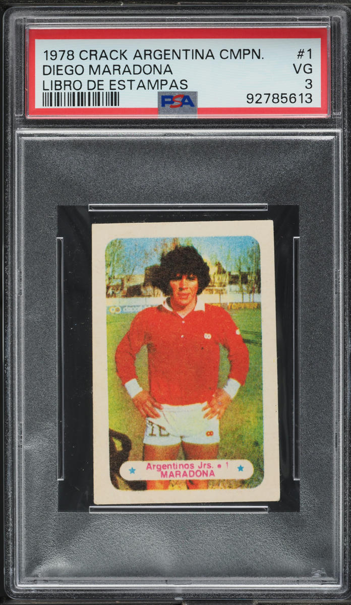1978 Argentina Campeon Libro De Estampas Diego Maradona ROOKIE PSA 3 VG ...
