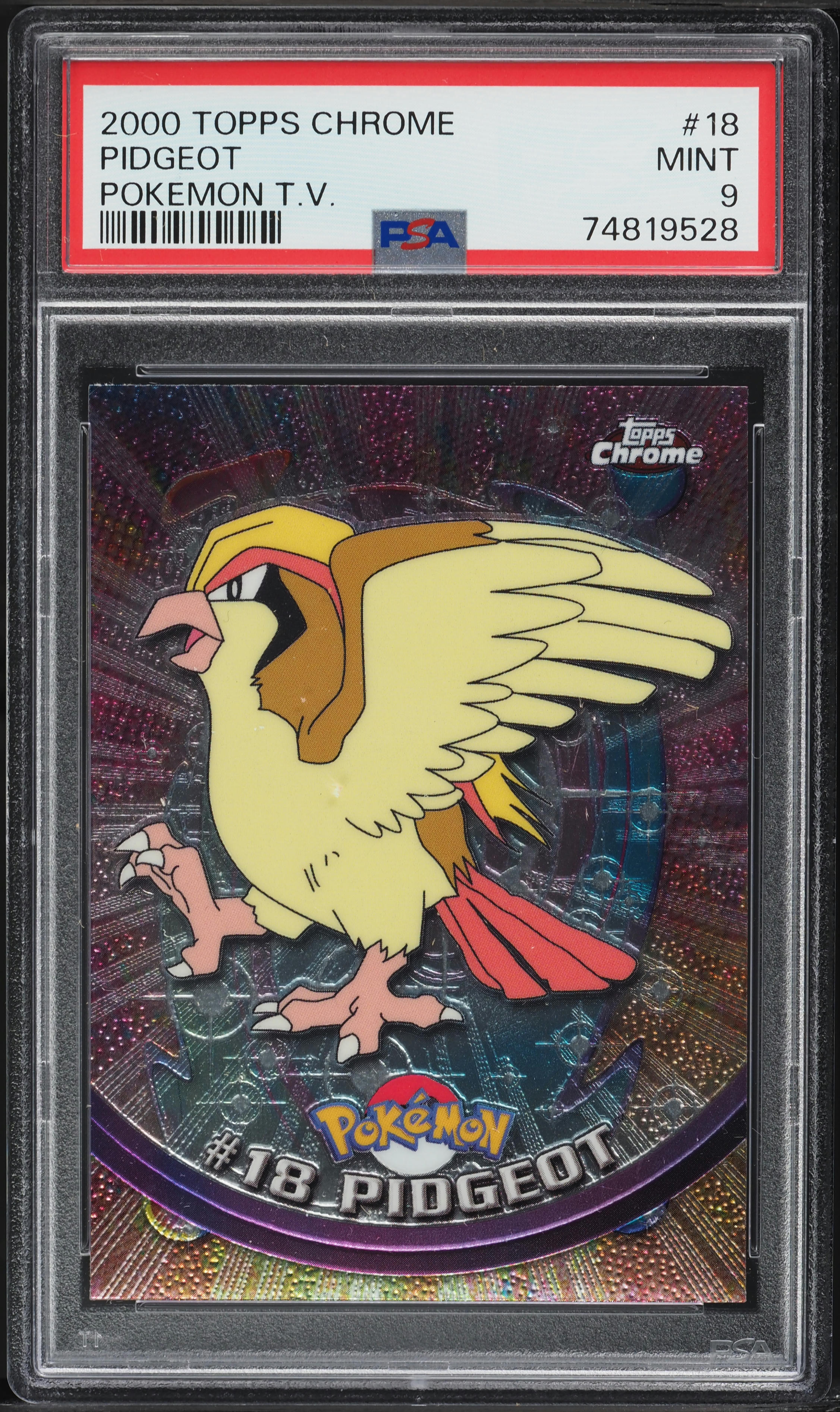 2000 Topps Chrome Pokemon Series 1 Pidgeot #18 PSA 9 MINT on Fanatics Collect