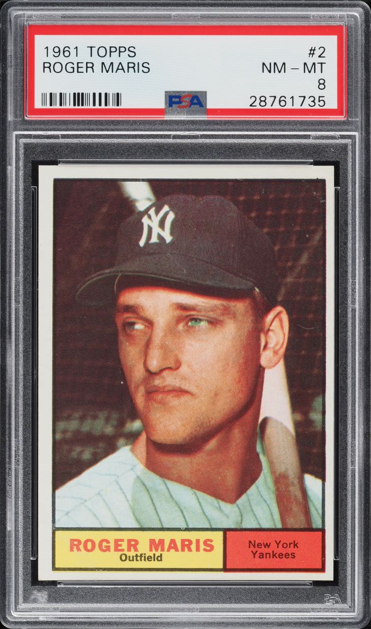 1961 Topps Roger Maris #2 PSA 8 NM-MT on Fanatics Collect