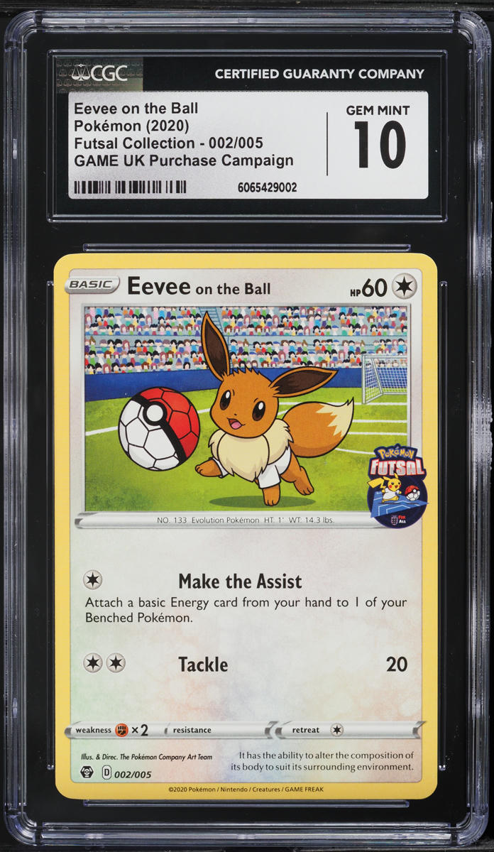 2020 Pokemon SWSH Futsal Collection GAME UK Campaign Eevee On The Ball ...