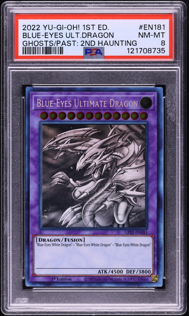 2022 Yu-Gi-Oh! Ghosts From Past The 2nd Haunting Blue-Eyes Ultimate Dragon PSA 8 on Fanatics Collect