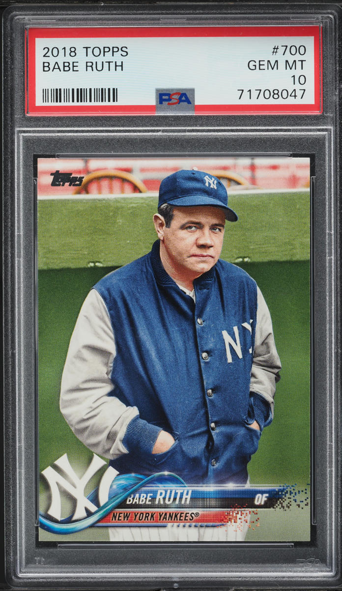 2018 Topps Babe Ruth #700 PSA 10 GEM MINT on Fanatics Collect