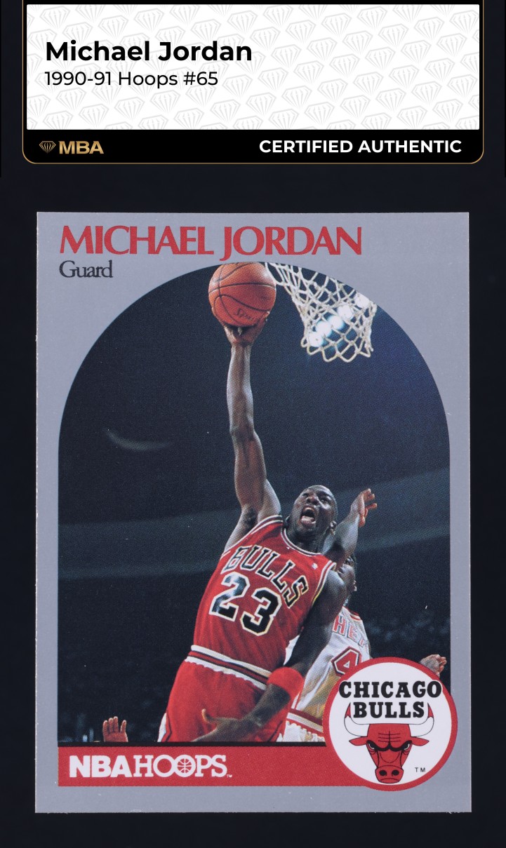 1990 Hoops Michael Jordan #65 MBA AUTH on Fanatics Collect