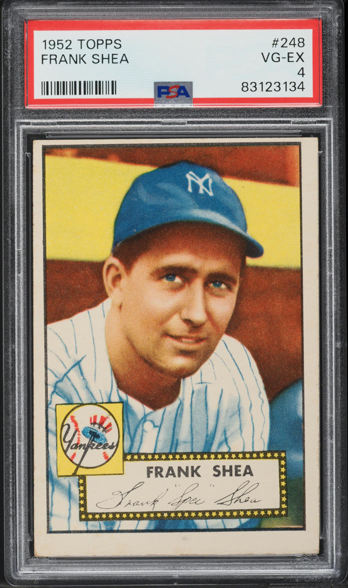 1952 Topps Frank Shea #248 PSA 4 VGEX on Fanatics Collect