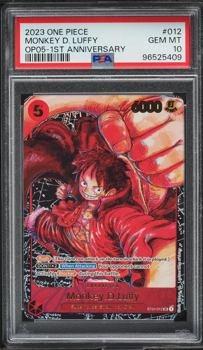 2023 One Piece Awakening New Era 1st Anniversary Monkey D. Luffy PSA 10 GEM MINT on Fanatics Collect