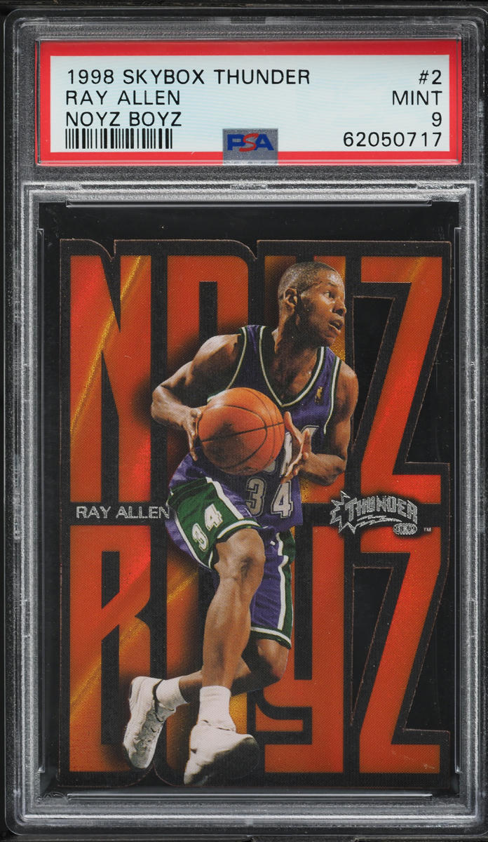 1998 Skybox Thunder Noyz Boyz Ray Allen #2 PSA 9 MINT on Fanatics Collect