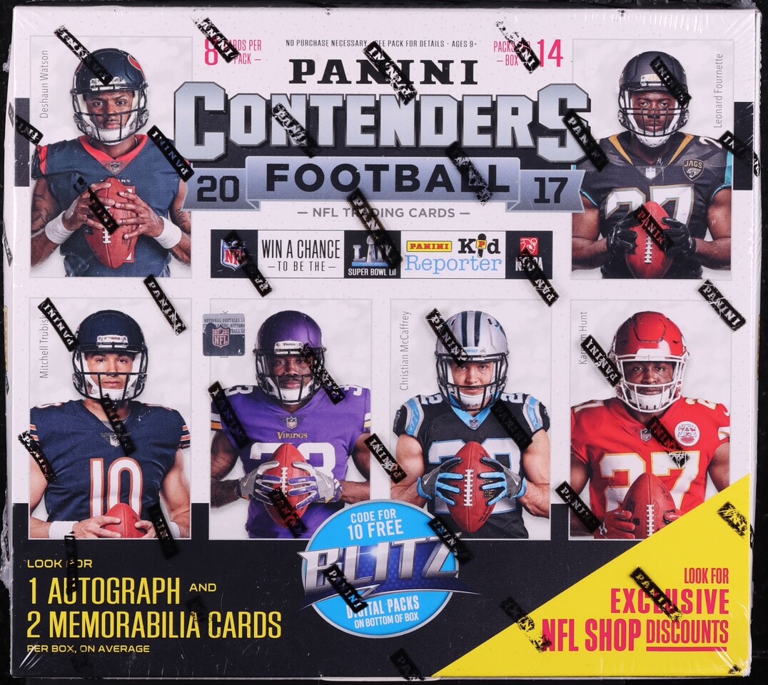 2017 Panini Contenders Football Sealed Hobby Box, 24 Packs, Mahomes ...
