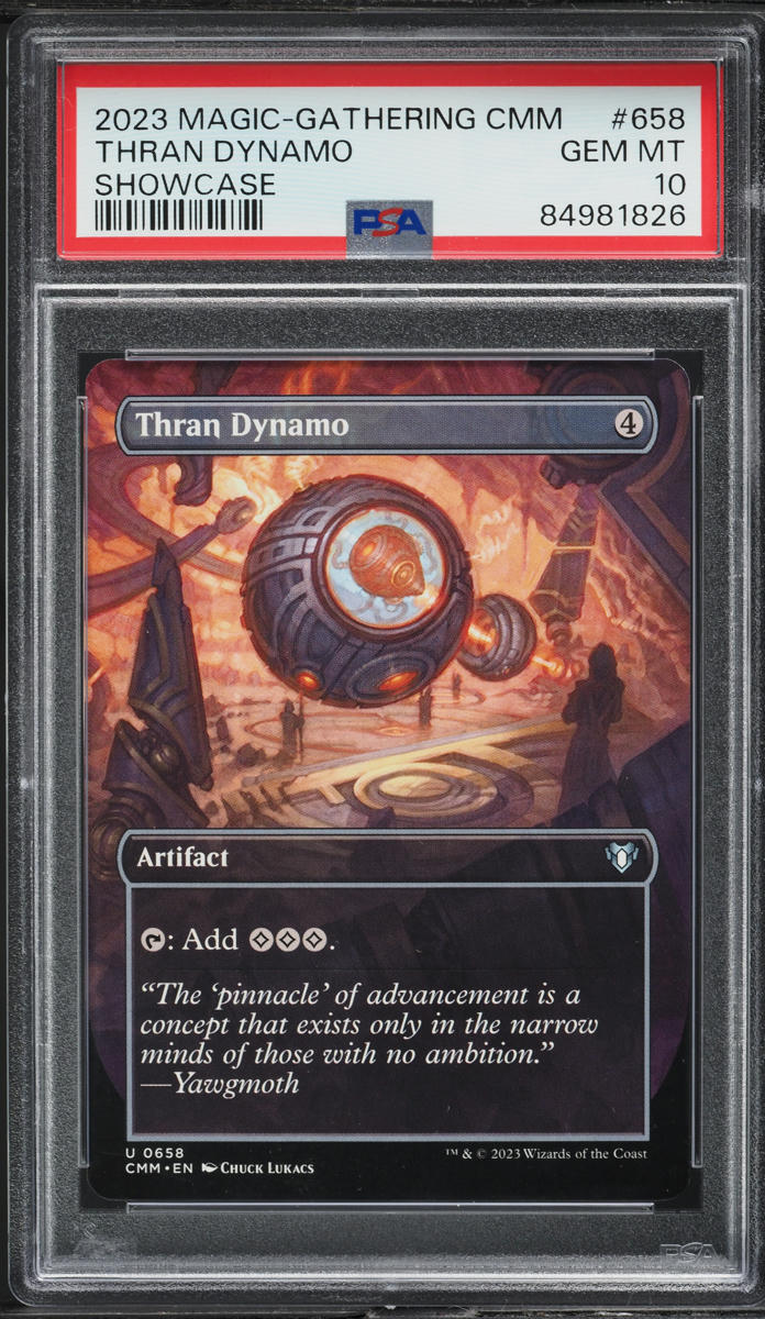 2023 Magic The Gathering MTG Commander Masters Showcase Thran Dynamo ...