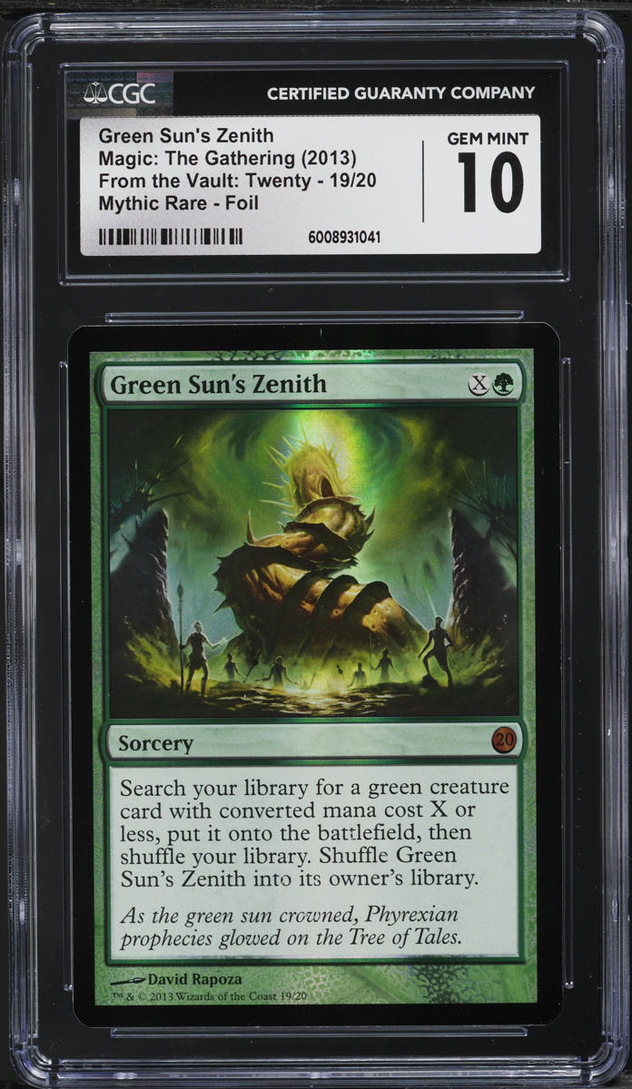 2013 Magic The Gathering From The Vault Twenty Foil Green Sun's Zenith ...