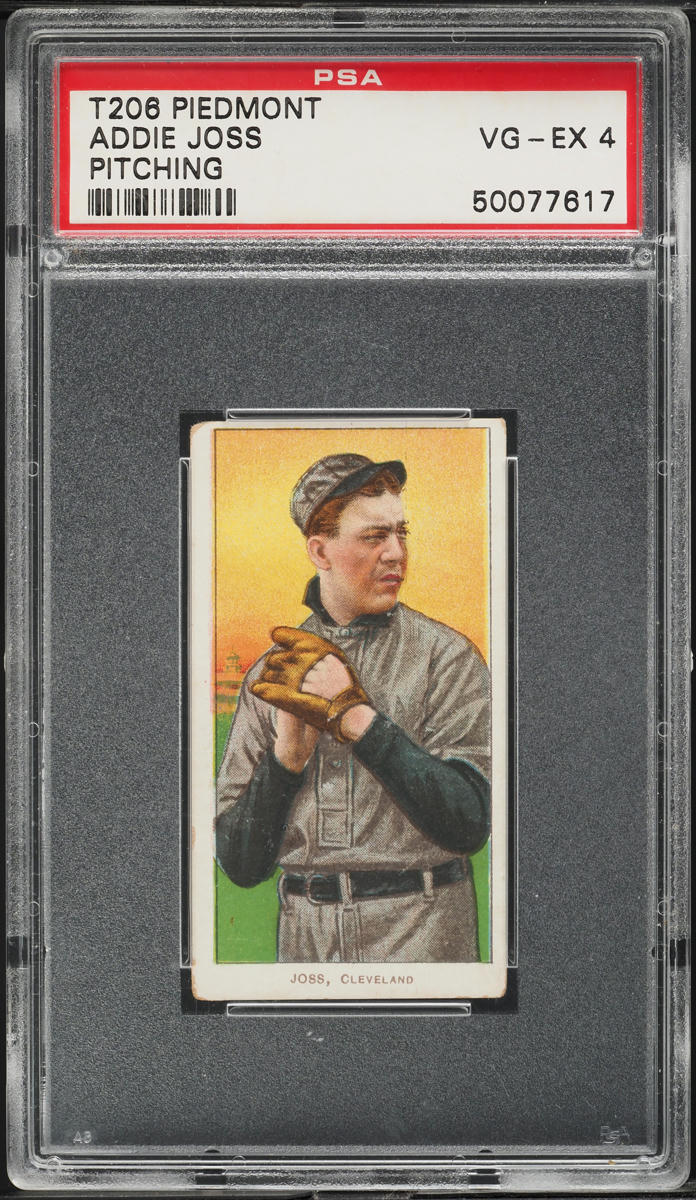 1909-11 T206 Addie Joss PITCHING, PIEDMONT PSA 4 VGEX on Fanatics Collect