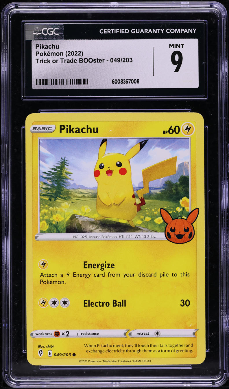 2022 Pokemon Sword & Shield Evolving Skies Trick Or Trade Pikachu #49 ...