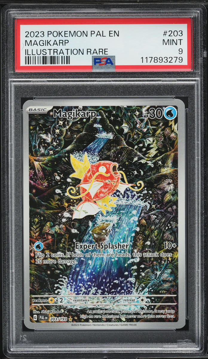 2023 Pokemon Scarlet & Violet Paldea Evolved IR Magikarp #203 PSA 9 ...