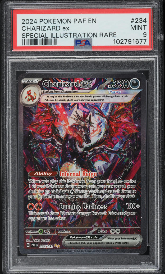 2024 Pokemon SV Paldean Fates Special Illustration Rare Charizard ex ...