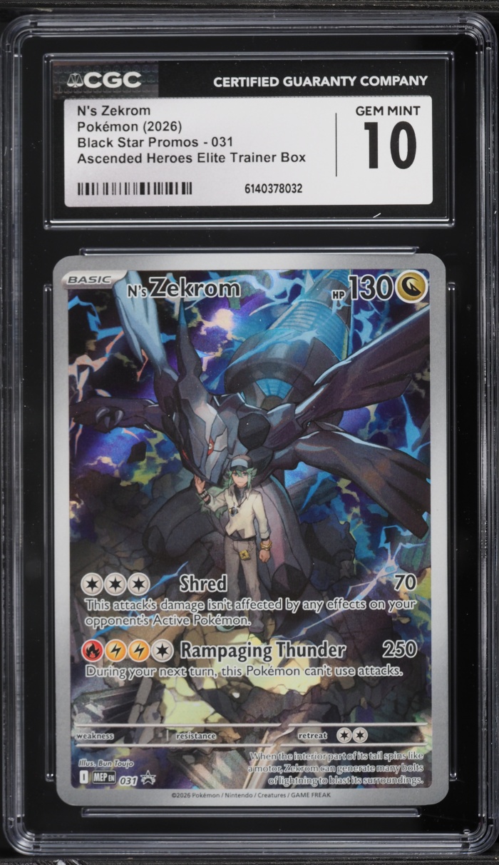 2026 Pokemon Mega Evolution Promo Ascended Heroes ETB Full Art N's ...