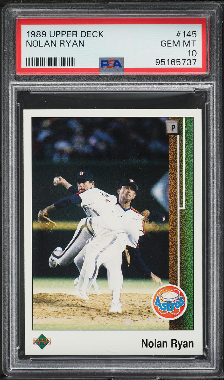 1989 Upper Deck Nolan Ryan #145 PSA 10 GEM MINT on Fanatics Collect