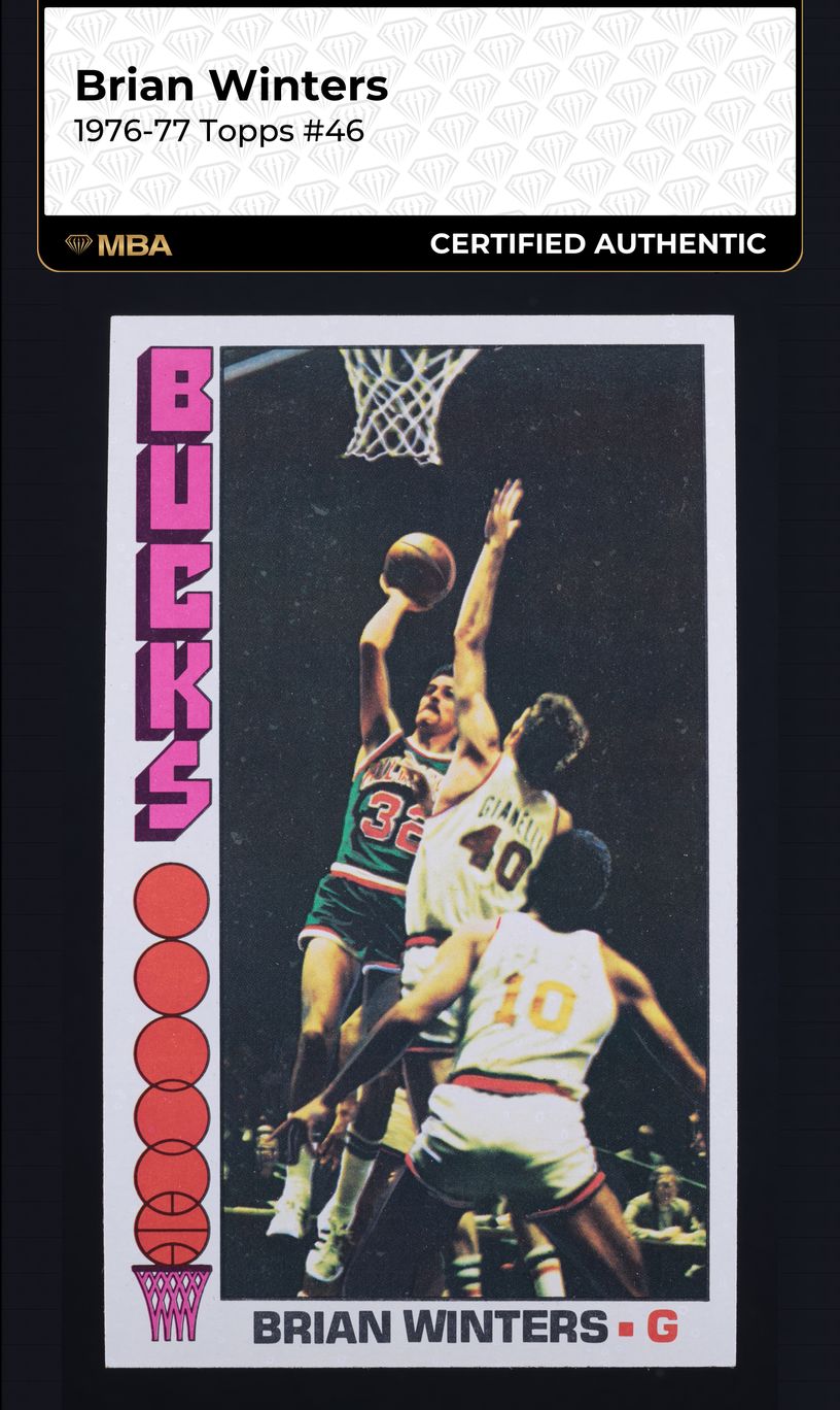 1976 Topps Basketball Brian Winters #46 MBA AUTH on Fanatics Collect