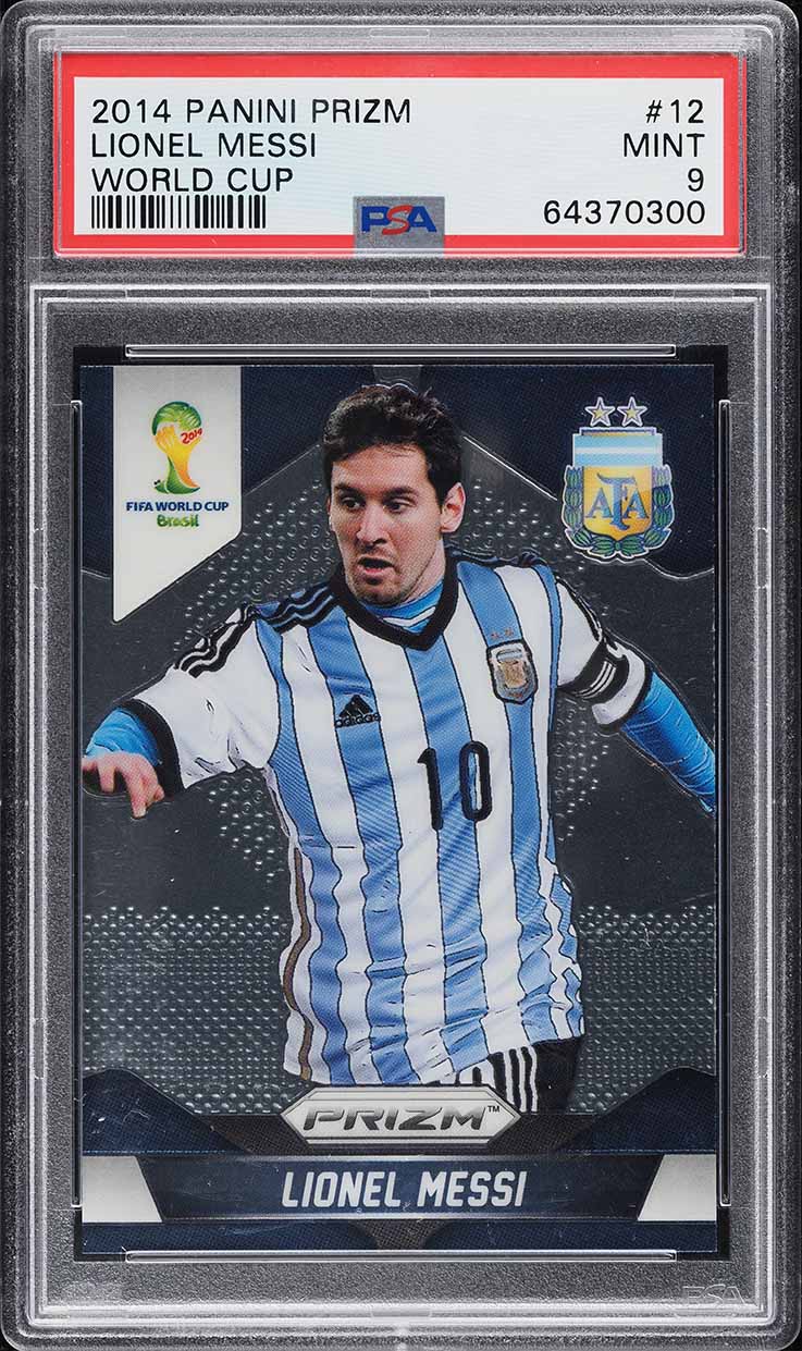2014 Panini Prizm World Cup Lionel Messi #12 PSA 9 MINT on Fanatics Collect