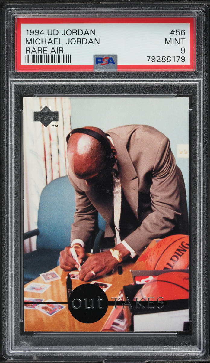 1994 Upper Deck MJ Rare Air Michael Jordan #56 PSA 9 MINT on Fanatics ...