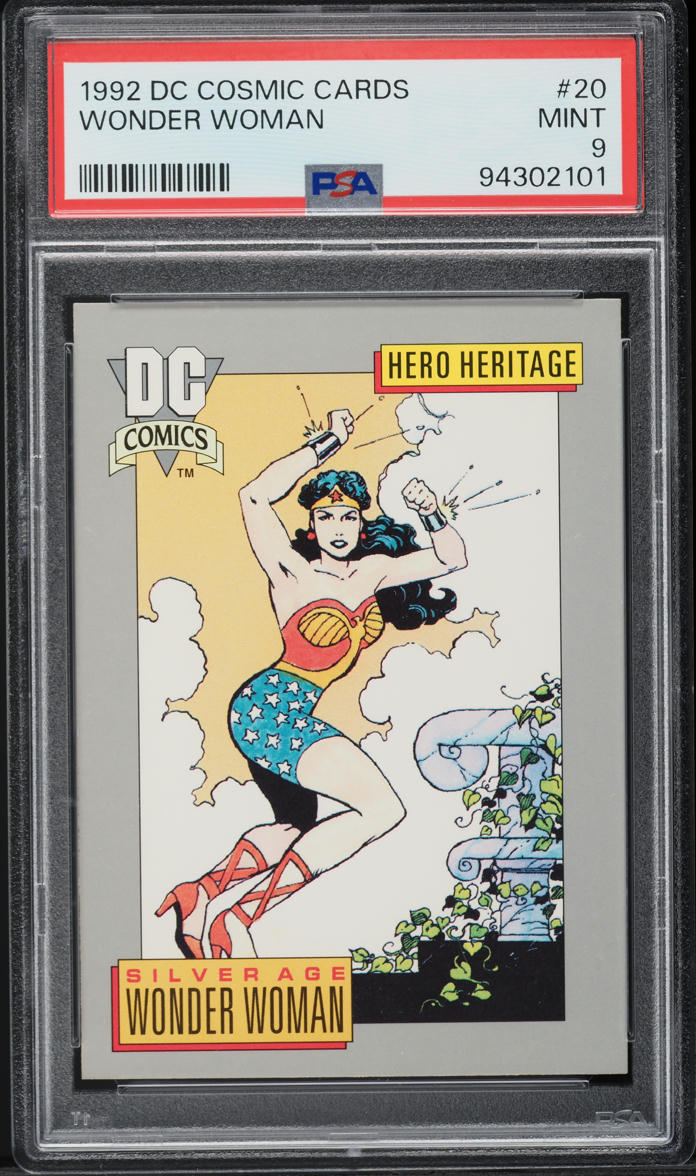 1992 Impel DC Cosmic Cards Wonder Woman #20 PSA 9 MINT on Fanatics Collect