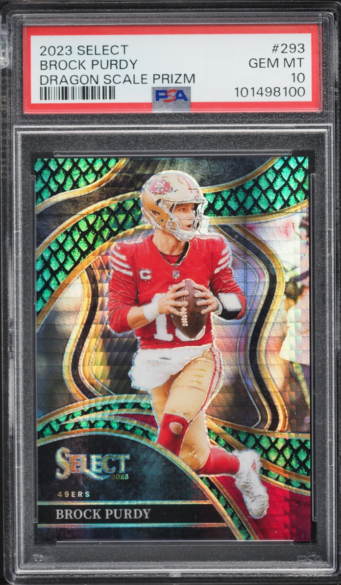 2023 Select Club Level Dragon Scale Prizm Brock Purdy /70 #293 PSA 10 ...