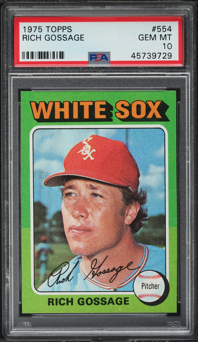 1975 Topps Rich Gossage #554 PSA 10 GEM MINT on Fanatics Collect