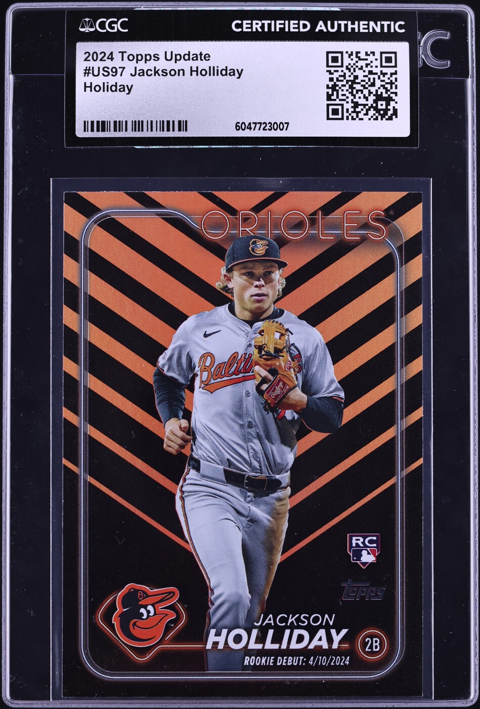 2024 Topps Update Jackson Holliday ROOKIE #US97 CGC AUTH on Fanatics ...