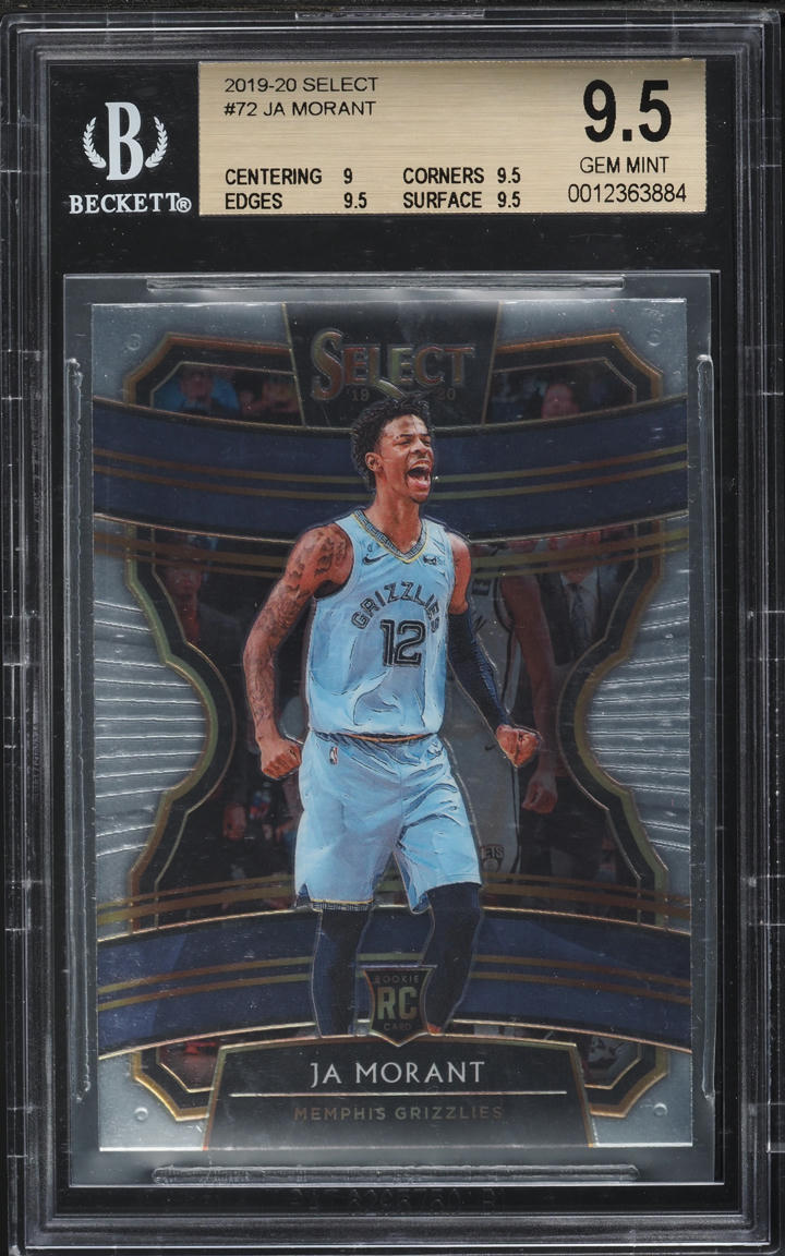 2019 Select Concourse Ja Morant ROOKIE #72 BGS 9.5 GEM MINT on Fanatics ...