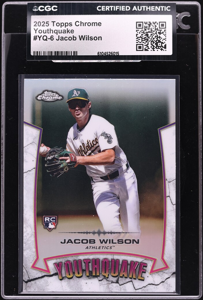 2025 Topps Chrome Youthquake Jacob Wilson ROOKIE #YQ-6 CGC AUTH on ...