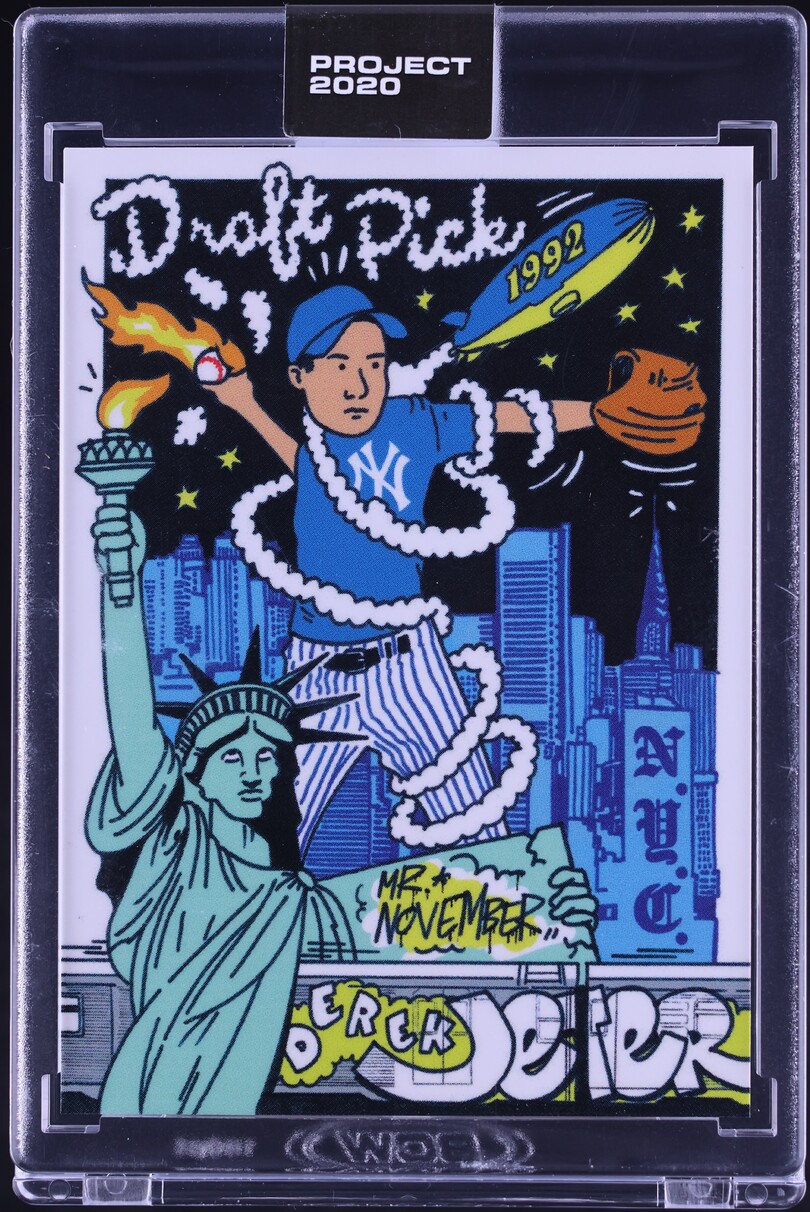 2020 Topps Project 2020 By Ermsy Derek Jeter #107 on Fanatics Collect