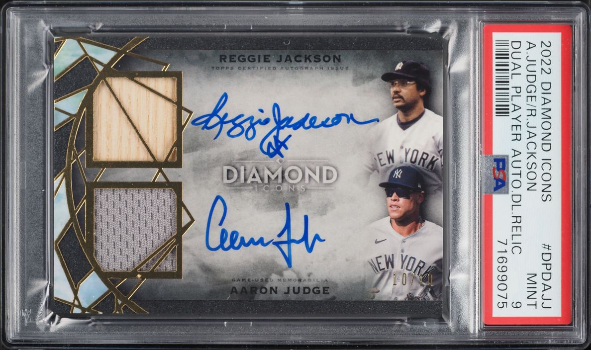 2022 Topps Diamond Icons Dual Player Aaron Judge Reggie Jackson PATCH ...