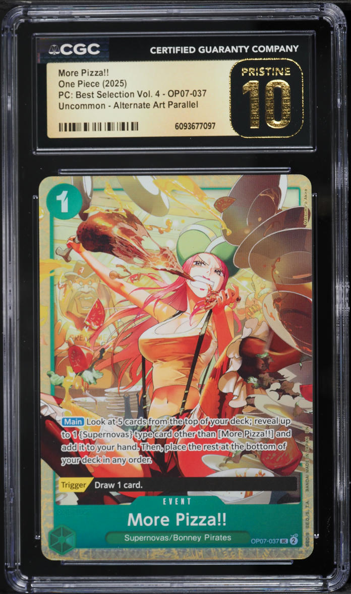 2025 One Piece PC: Best Selection Vol. 4 Alt Art More Pizza!! #OP07-037 ...