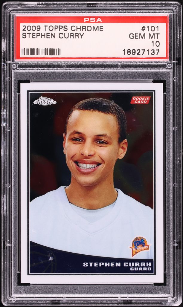 2009 Topps Chrome Stephen Curry ROOKIE /999 #101 PSA 10 GEM MINT on ...