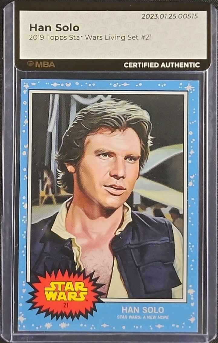 2019 Topps Star Wars Living Set Han Solo #21 MBA AUTH on Fanatics Collect