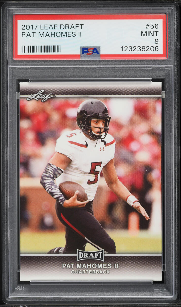 2017 Leaf Draft Patrick Mahomes II ROOKIE #56 PSA 9 MINT on Fanatics ...