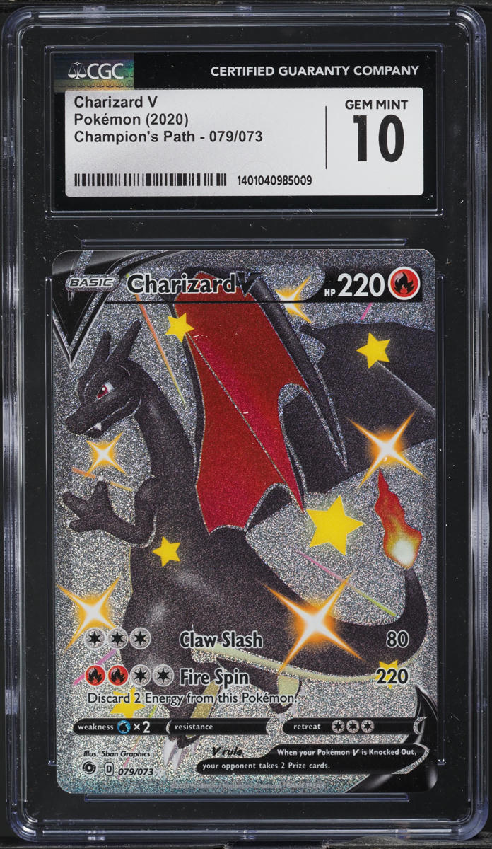 2020 Pokemon Sword & Shield Champion's Path Full Art Charizard V #79 ...
