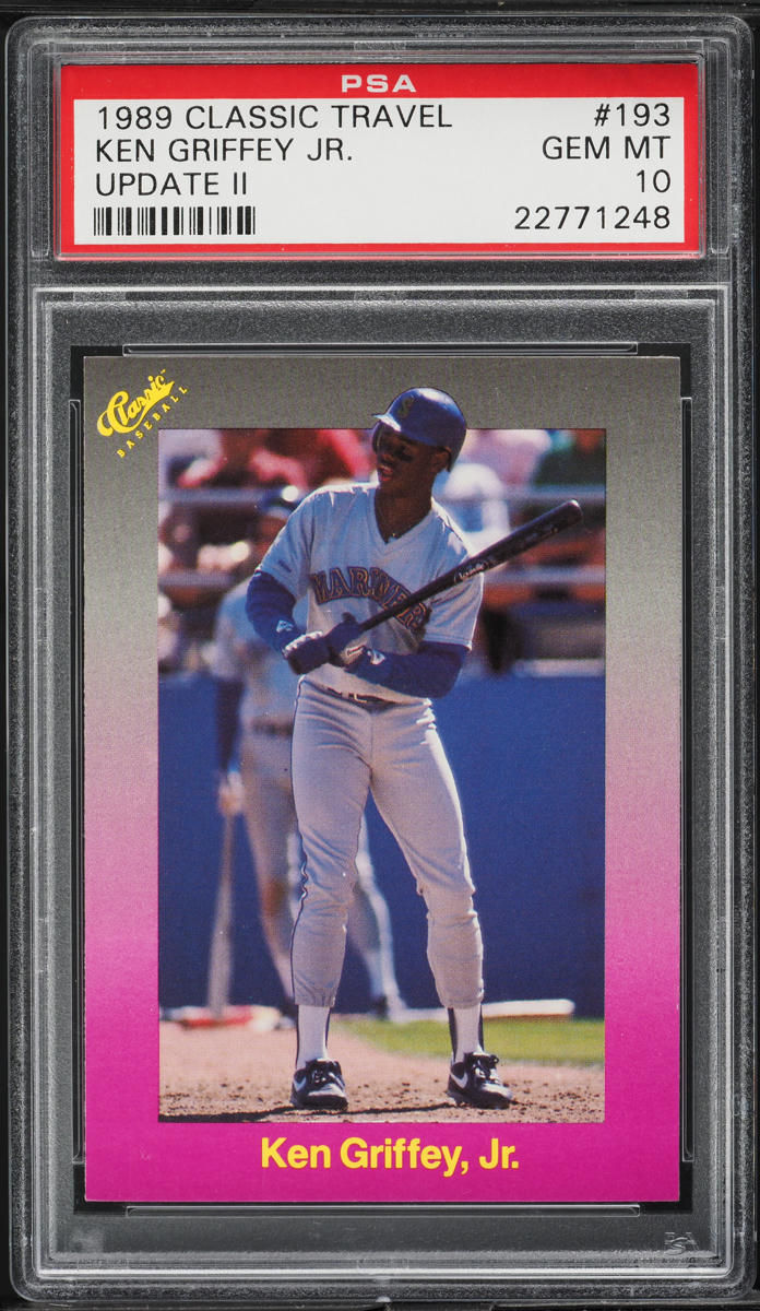 1989 Classic Travel Update II Ken Griffey Jr. ROOKIE #193 PSA 10 GEM ...