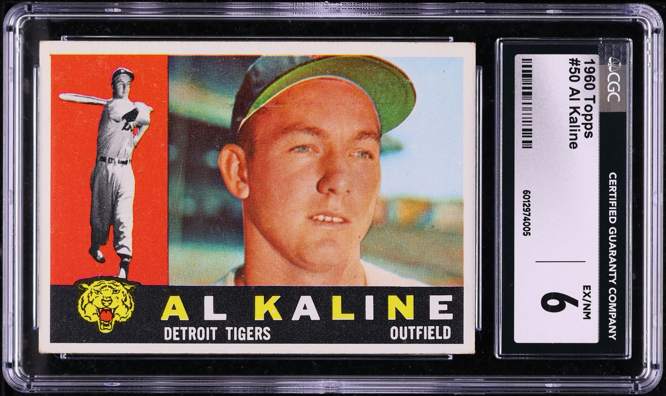 1960 Topps Al Kaline #50 CGC 6 EXMT on Fanatics Collect