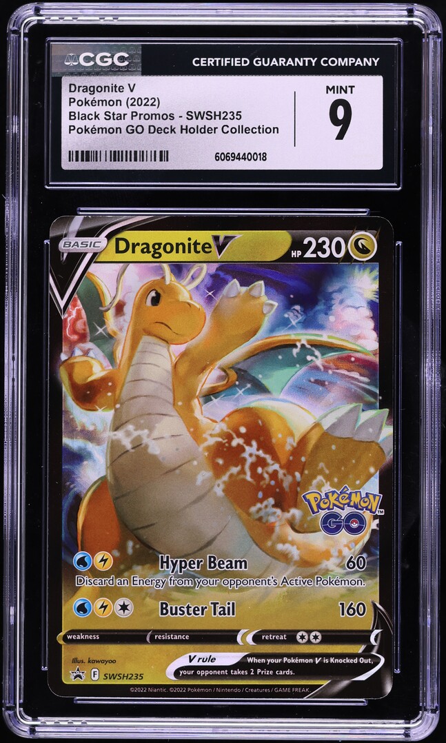 2022 Pokemon SWSH Black Star Promo Deck Holder Collection Dragonite V ...