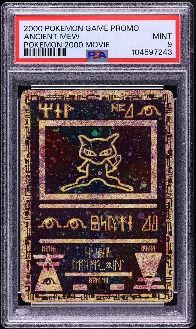 2000 Pokemon Movie Promo Ancient Mew PSA 9 MINT on Fanatics Collect