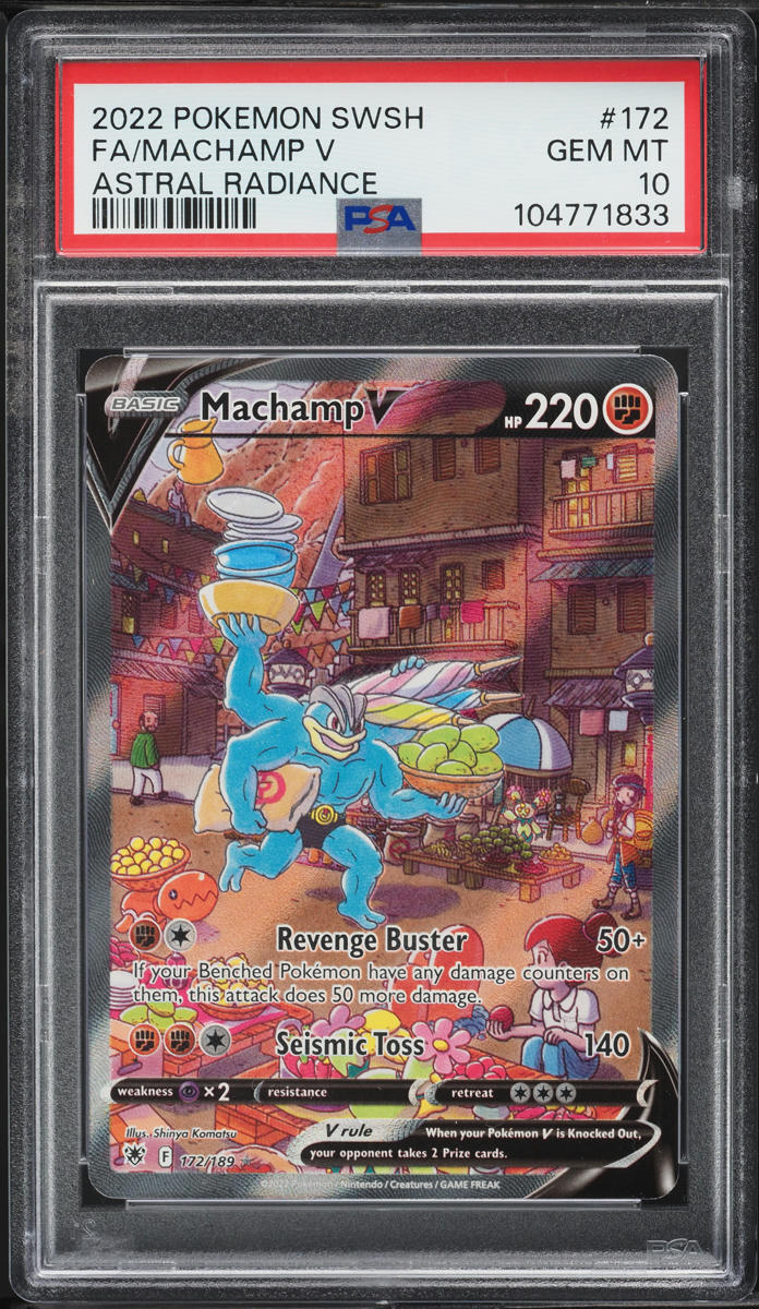 2022 Pokemon SWSH Astral Radiance Alt Art Machamp V #172 PSA 10 GEM ...