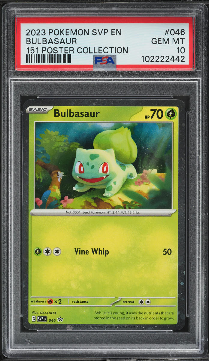 2023 Pokemon SV 151 Black Star Promo Poster Collection Bulbasaur #46 ...