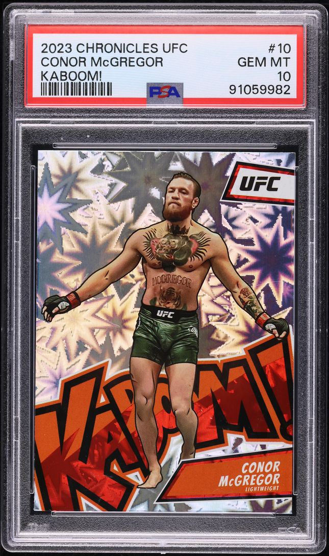 2023 Panini Chronicles UFC Kaboom! Conor McGregor #10 PSA 10 GEM MINT ...