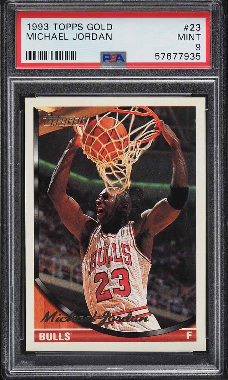 1993 Topps Gold Michael Jordan #23 PSA 9 MINT on Fanatics Collect