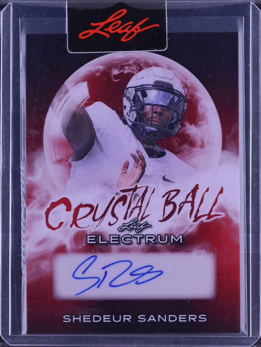 2024 Leaf Electrum Crystal Ball Red Shedeur Sanders ROOKIE AUTO /15 CGC AUTH on Fanatics Collect